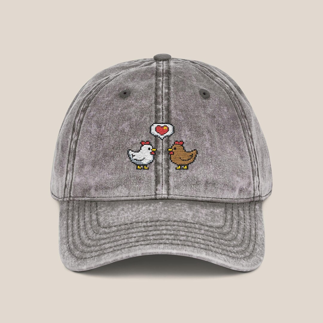 Chickens Stardew Valley Embroidered Cap, Video Game Pixel Hat - Etsy