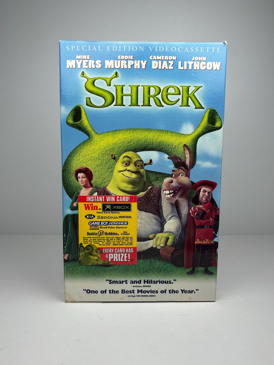 Shrek 2001 Special Edition VHS W/ Original Instant Win Promo – Hard to ...