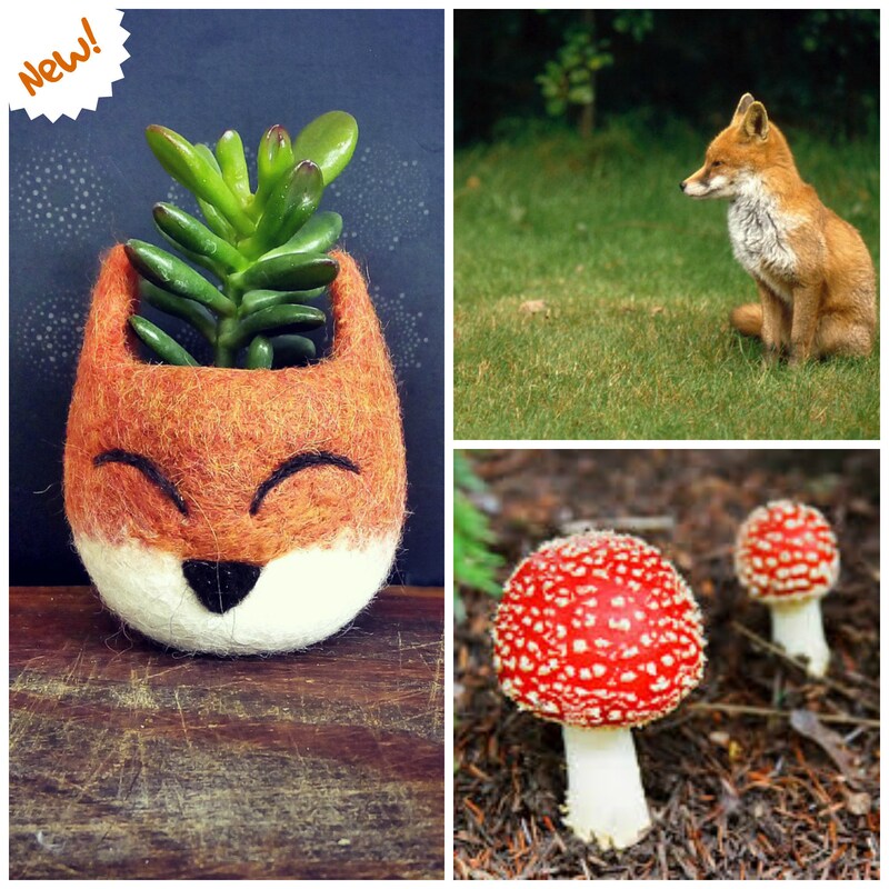 Fox Flower Pot - Etsy