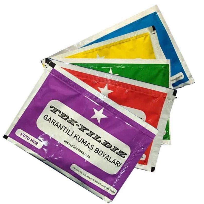 Fabric Dye Powder: 60 Colors for Cotton, Linen, Viscose - Etsy