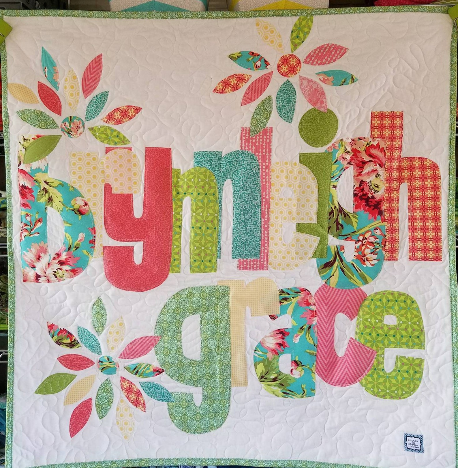 The Original Personalized Quilt 40 X 40 Baby Quilt Raw Edge | Etsy