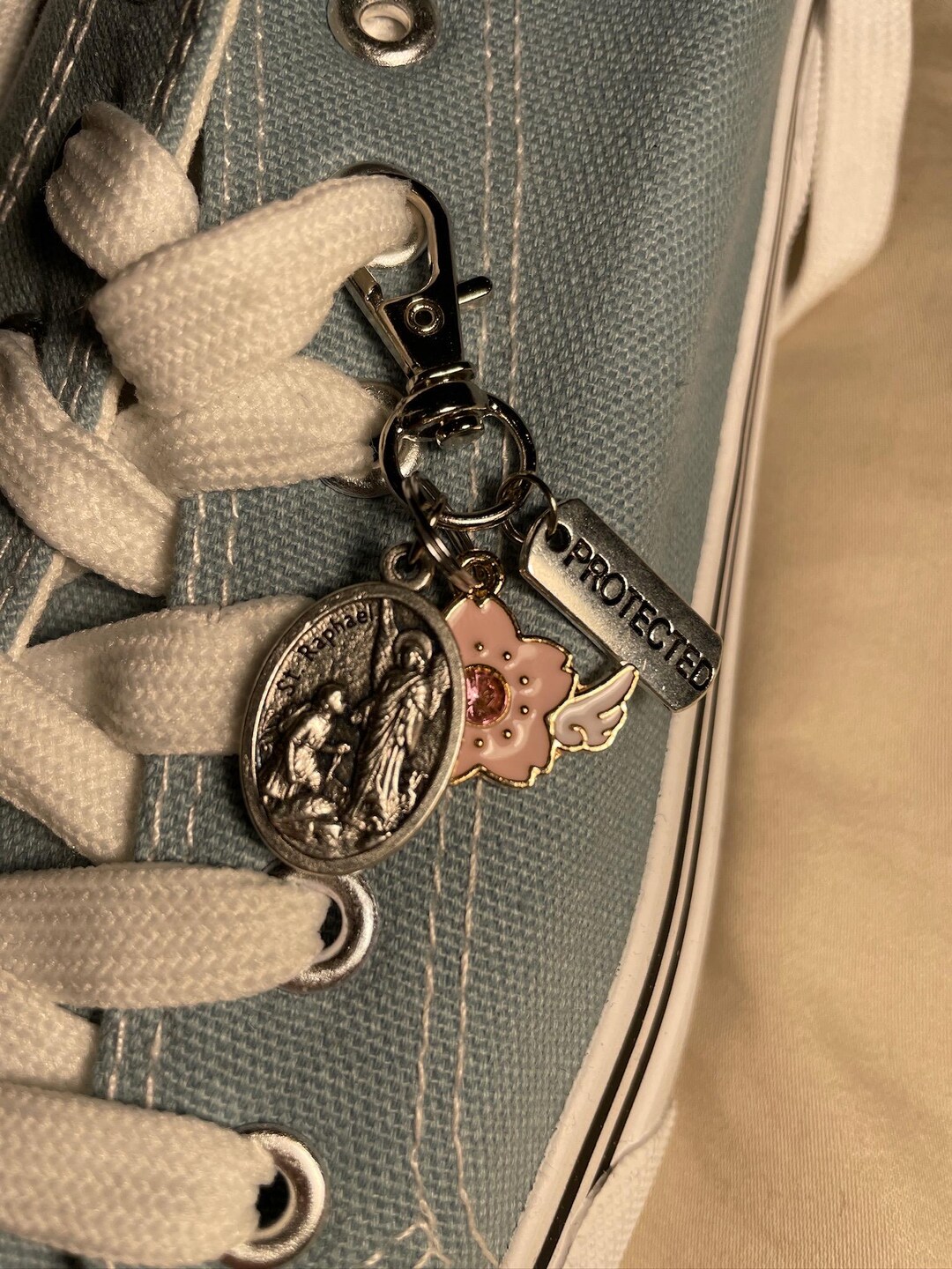 Archangel Gabriel and Archangel Raphael Reversible Charm | Shoelace ...