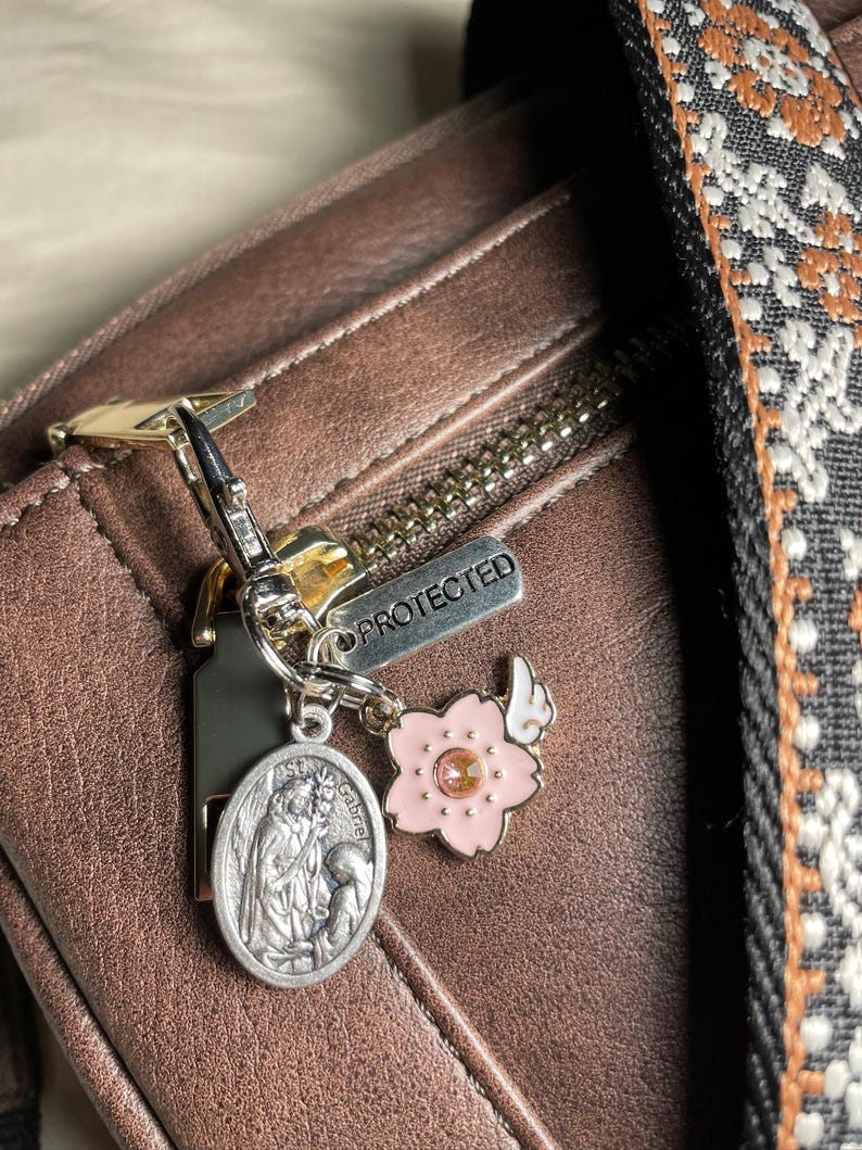 Archangel Gabriel and Archangel Raphael Reversible Charm | Shoelace, Backpack, or Purse ...