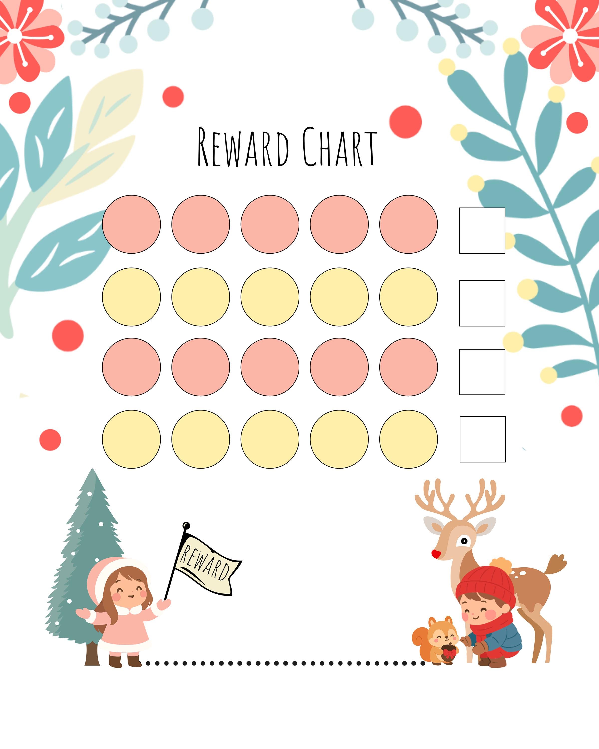 Siblings Reward Chart for Children (digital Download) - Etsy