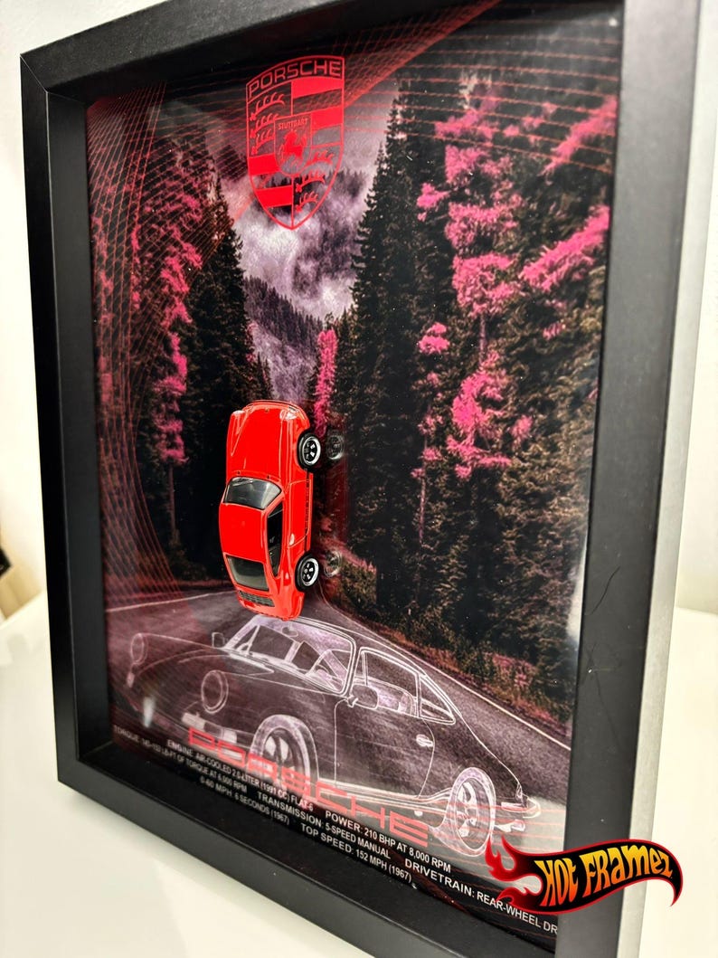 Custom Hot Wheels 3D Frames - Porsche 911 R - Etsy