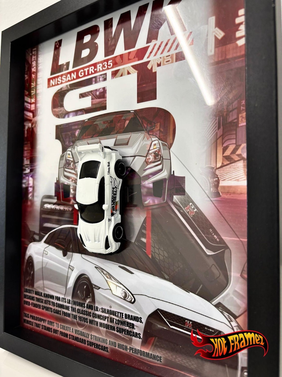 Custom Hot Wheels 3D Frames - Nissan GTR-R35 - Etsy