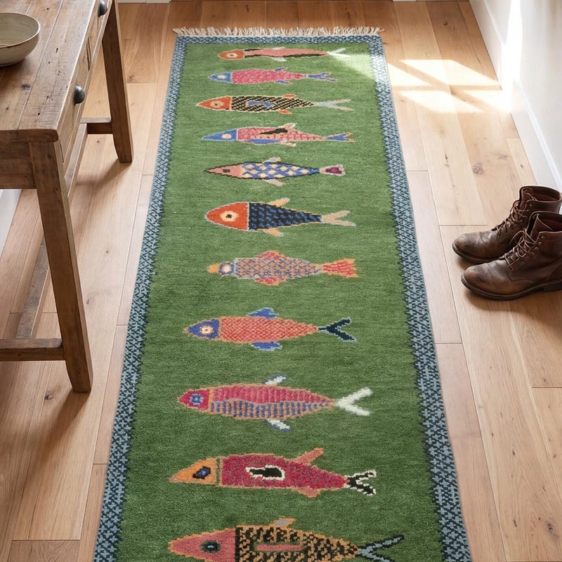 Fish Wool Runner - Etsy UK