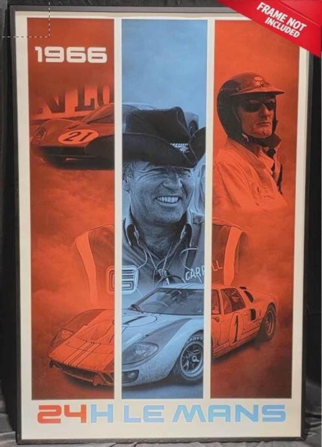 1966 Le Mans 16x24 Poster – Shelby & Miles GT40 Racing Tribute - Etsy