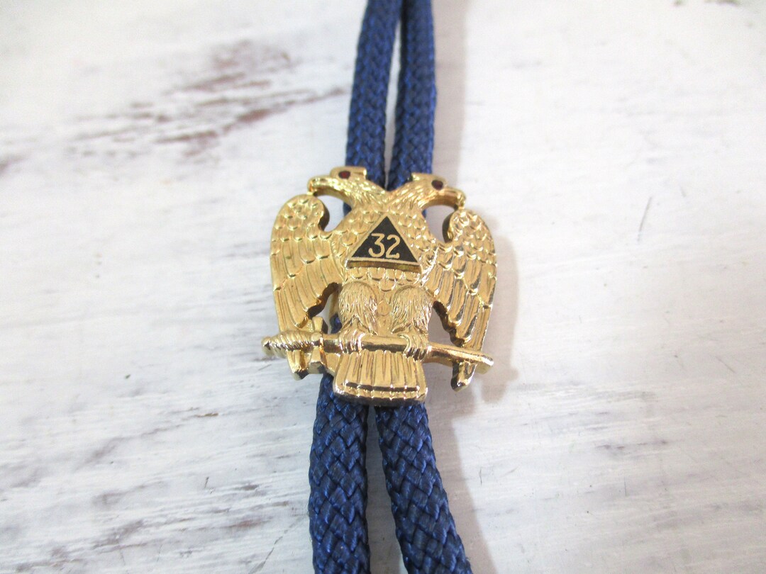 Golden Two Headed Eagle Masonic 32 Bolo Tie by Klitzner - Etsy