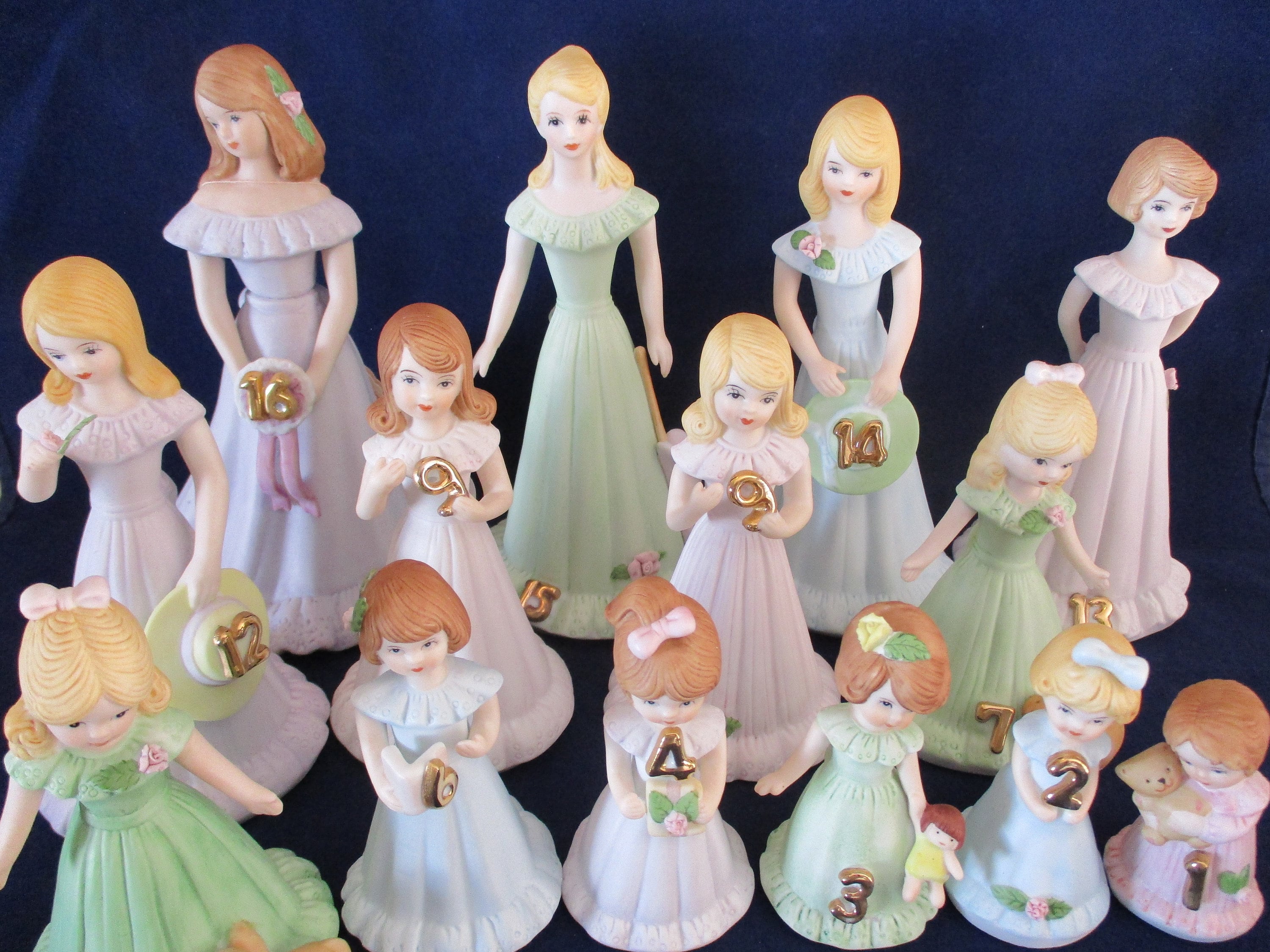 Vintage Growing up Birthday Girls 1981-1982 by Enesco One Figurine Only ...