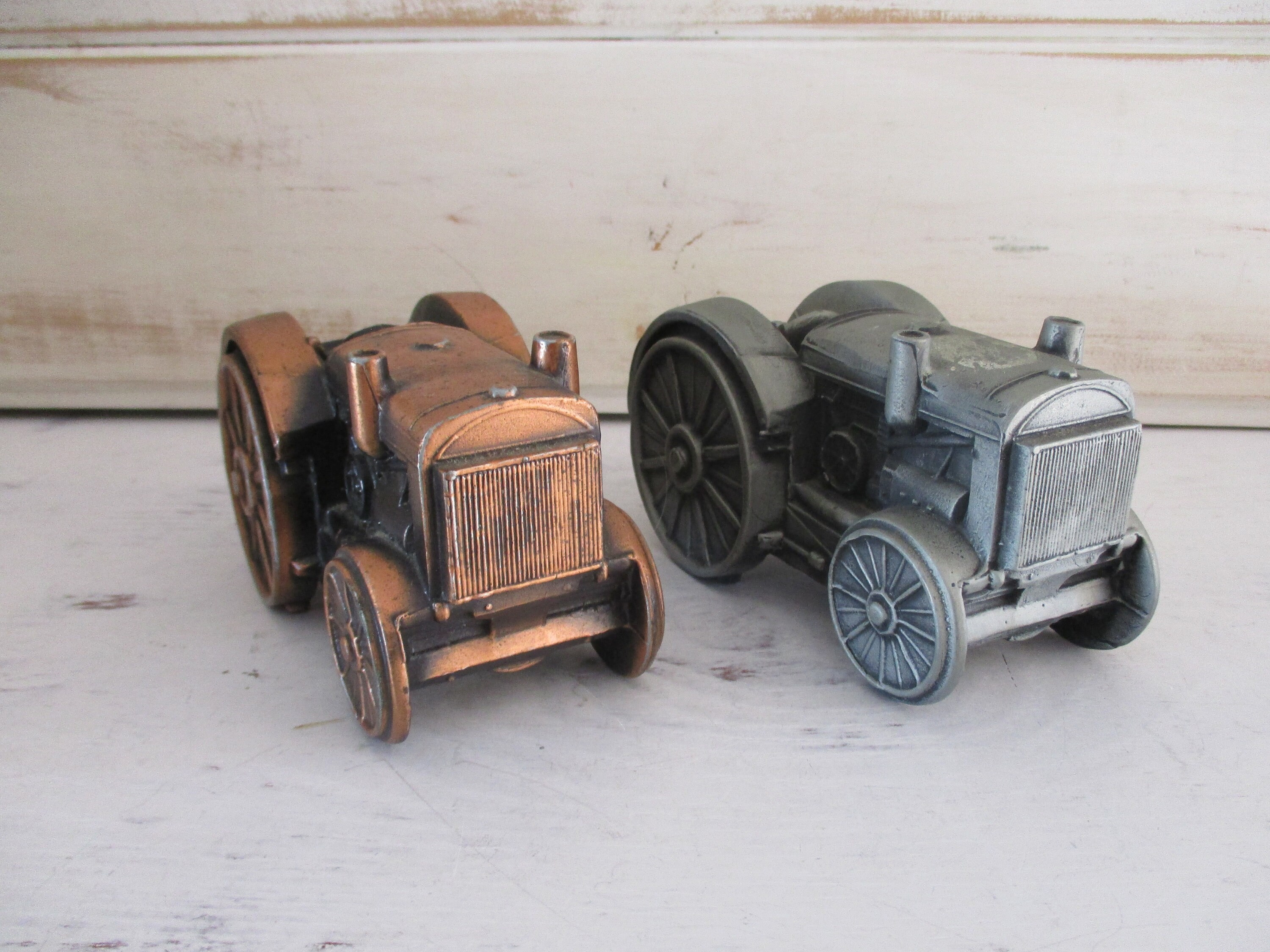 Vintage Banthrico Die Cast Tractor Coin Banks Choice of Copper Color or ...
