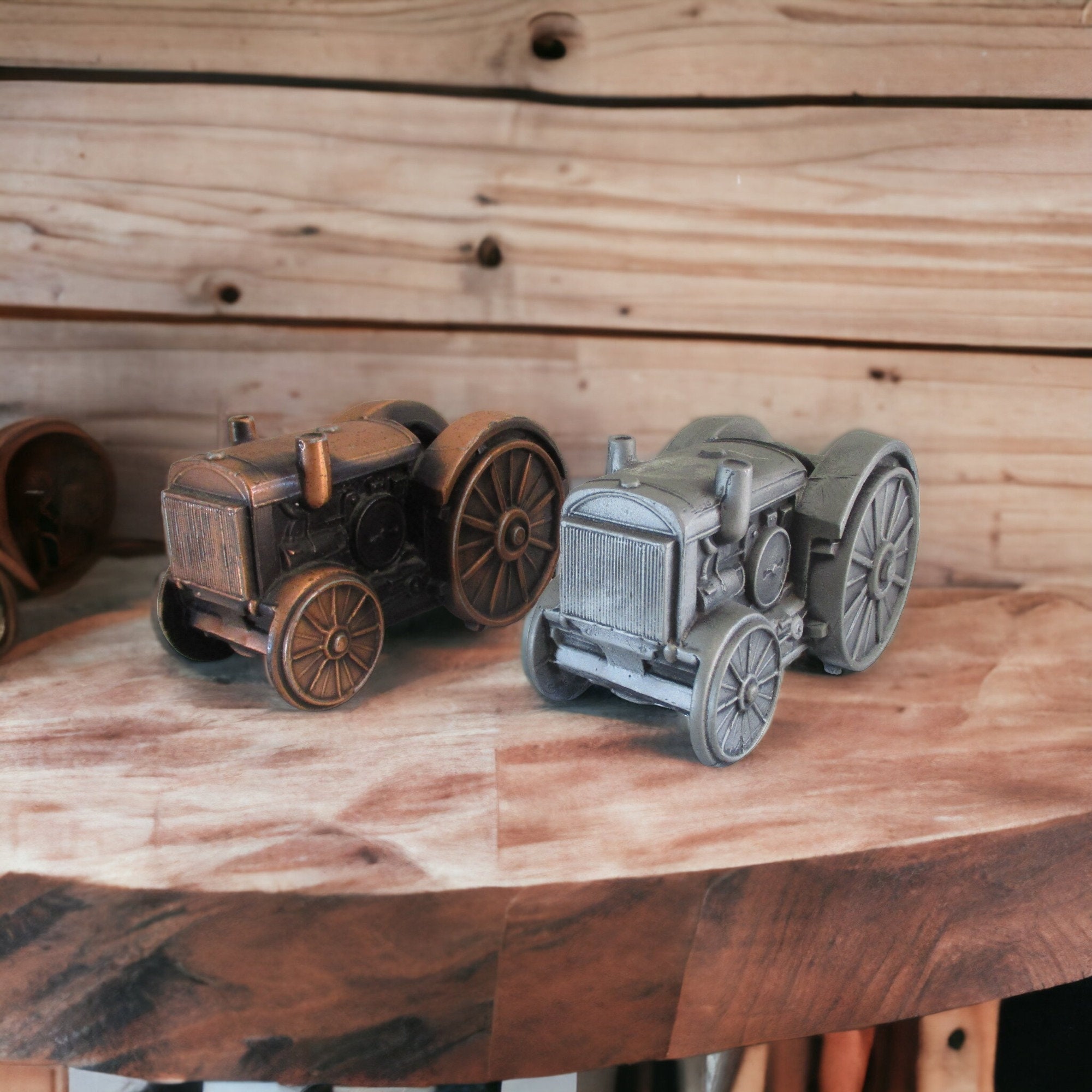 Vintage Banthrico Die Cast Tractor Coin Banks Choice of Copper Color or ...