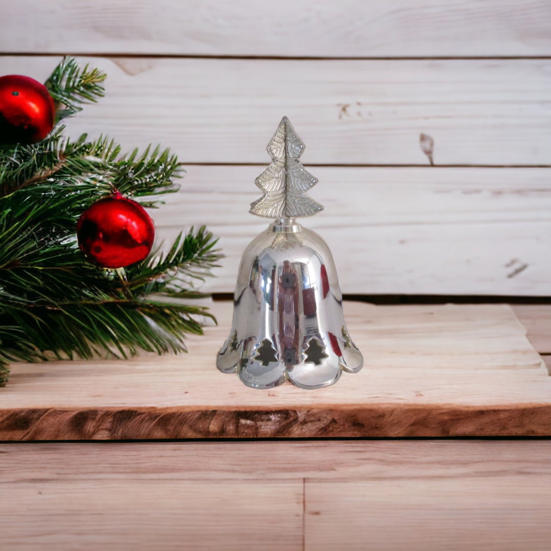 Silver Plated Christmas Tree Bell, Made in India - Etsy