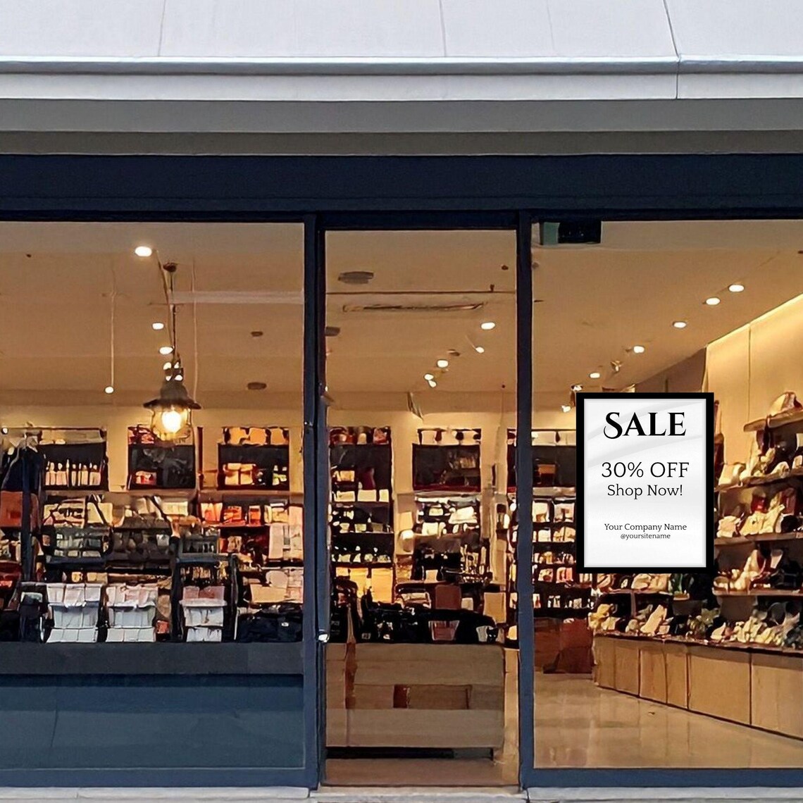 Retail Store Sale Sign Print | Canva Editable Template | Display ...