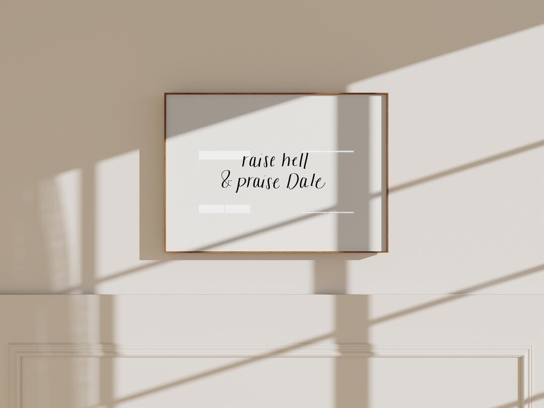 Raise Hell & Praise Dale: NASCAR Inspired Hand-drawn Typography Print ...