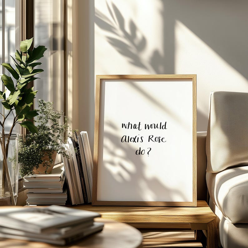 Alexis Rose Schitt's Creek Inspired Hand-drawn Typography Print ...