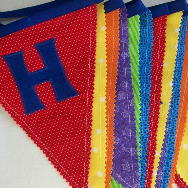 Happy Birthday Banner Fabric - Etsy