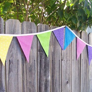 Spring Easter Banner/ Birthday Banner/ Photo Prop Bunting in Pink, Blue ...