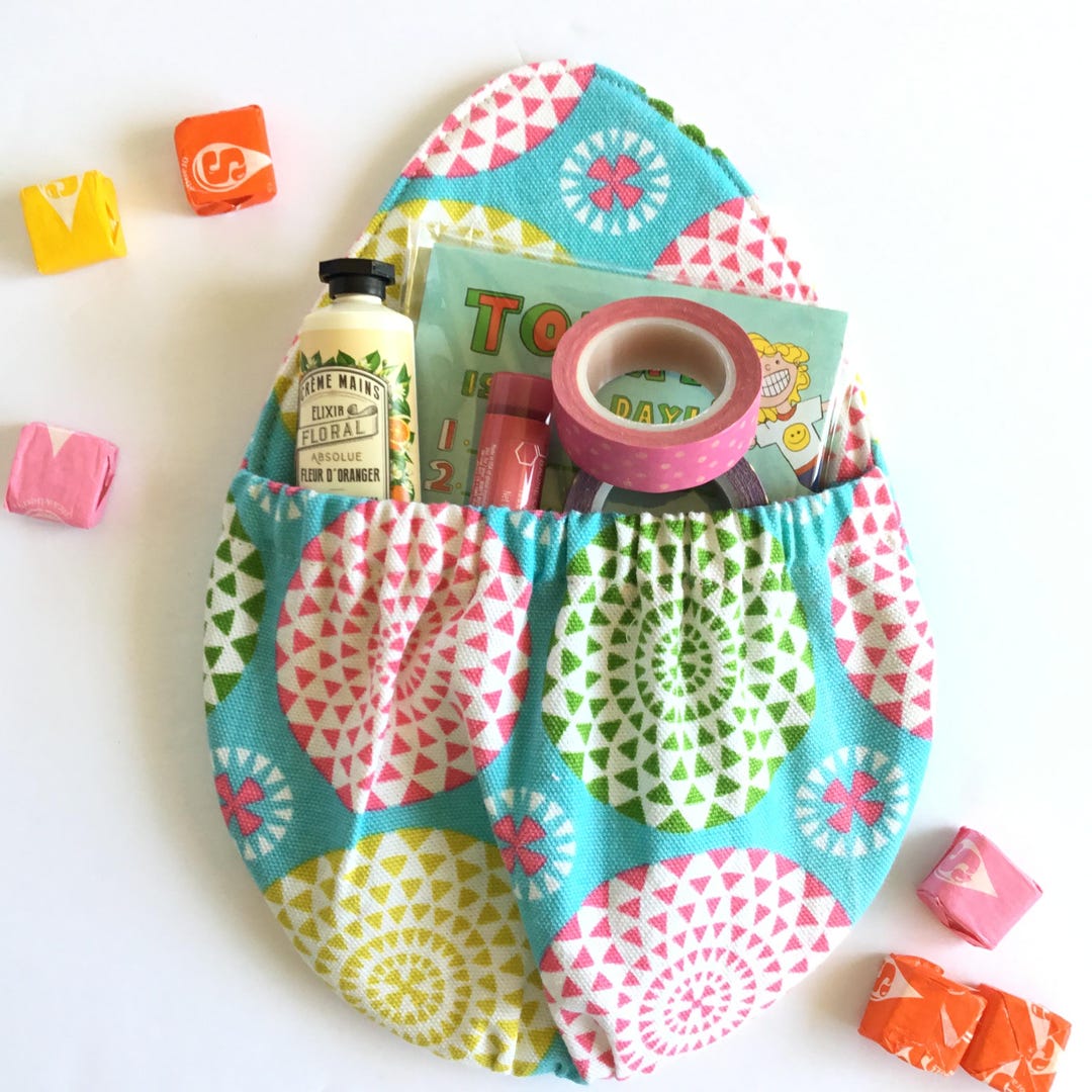 Easter Egg Gift Basket Refillable Pouch, Easter Egg Pouch for Small ...