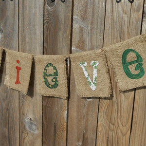 READY to SHIP Believe Burlap Christmas Banner/ Christmas Garland ...