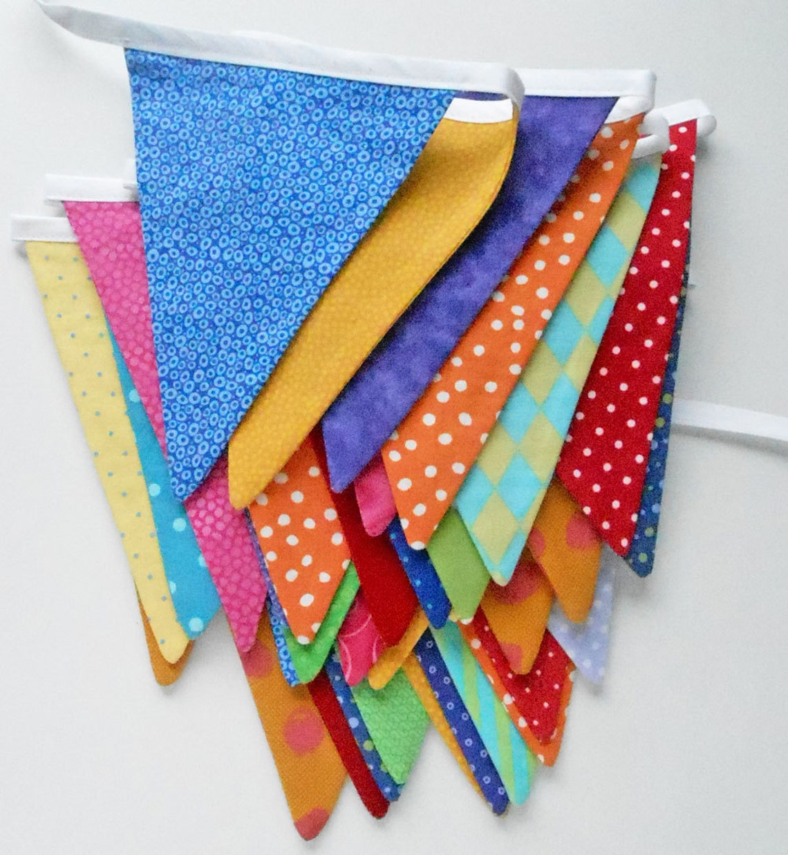 Extra Long Banner With Large Flags/ Fabric Banner by the Yard - Etsy