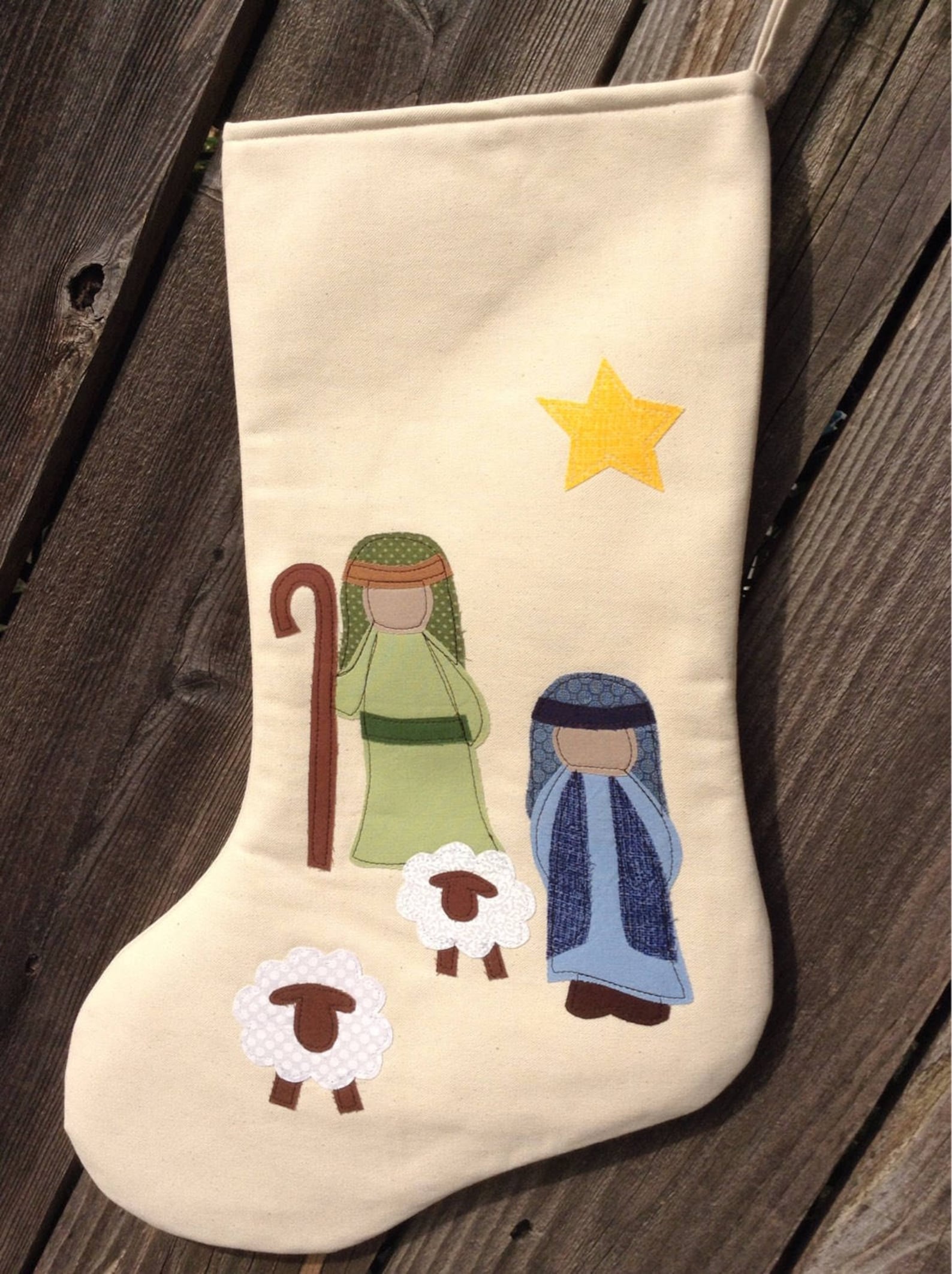 Personalized Christmas Stocking NATIVITY Scene Stockings - Etsy
