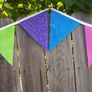 Spring Easter Banner/ Birthday Banner/ Photo Prop Bunting in Pink, Blue ...