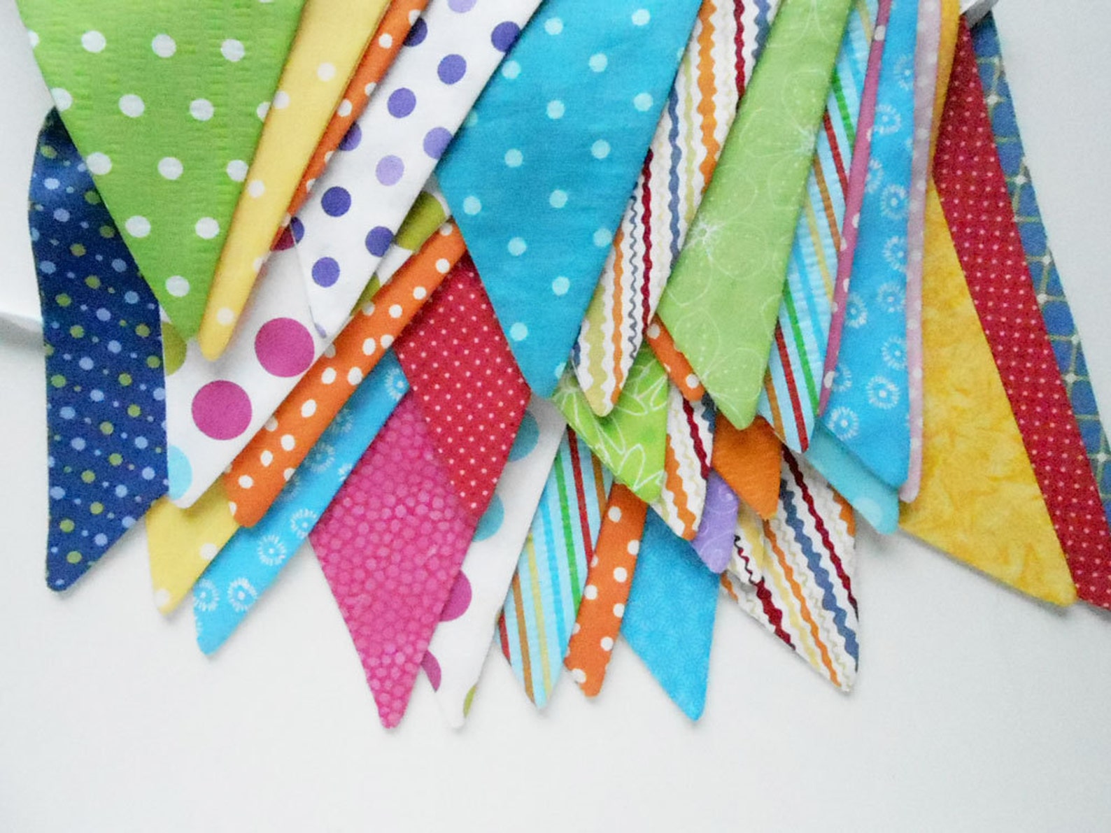 Extra Long Banner With Large Flags/ Fabric Banner by the Yard - Etsy