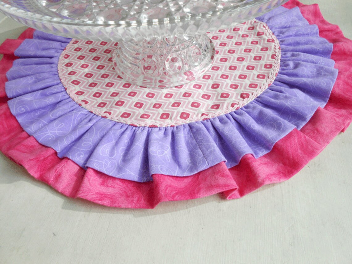 Birthday Table Runner Sale/cake Plate or Cup Cake Stand Mat/ - Etsy