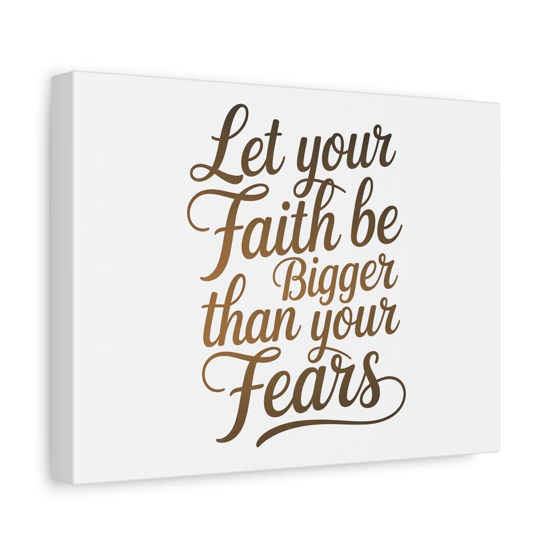 Inspirational Canvas Art Print, Motivational Wall Decor, Faith and ...