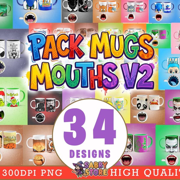 Cartoon Mouth - Etsy UK