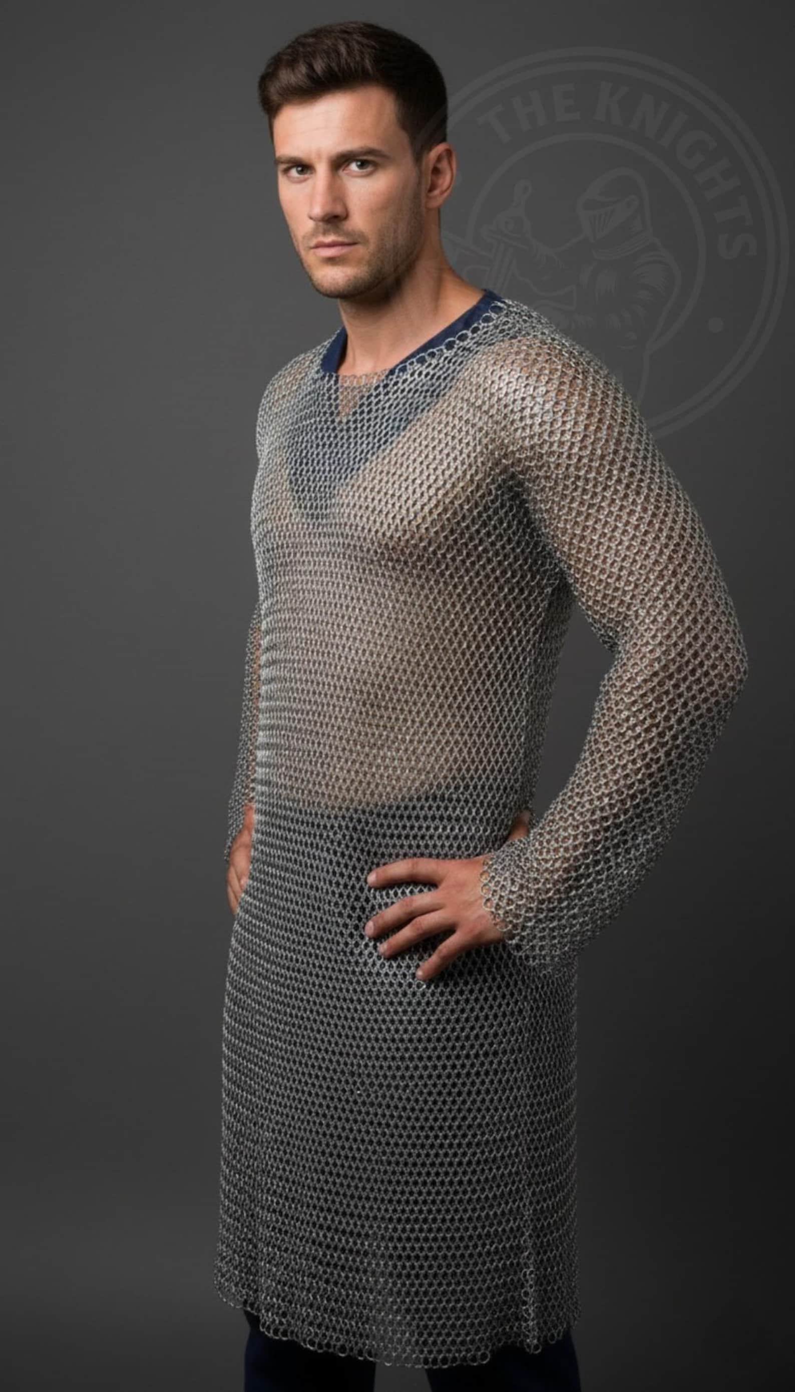 Handmade Medieval Chainmail Tunic: 8mm Riveted Armor Shirt - Etsy