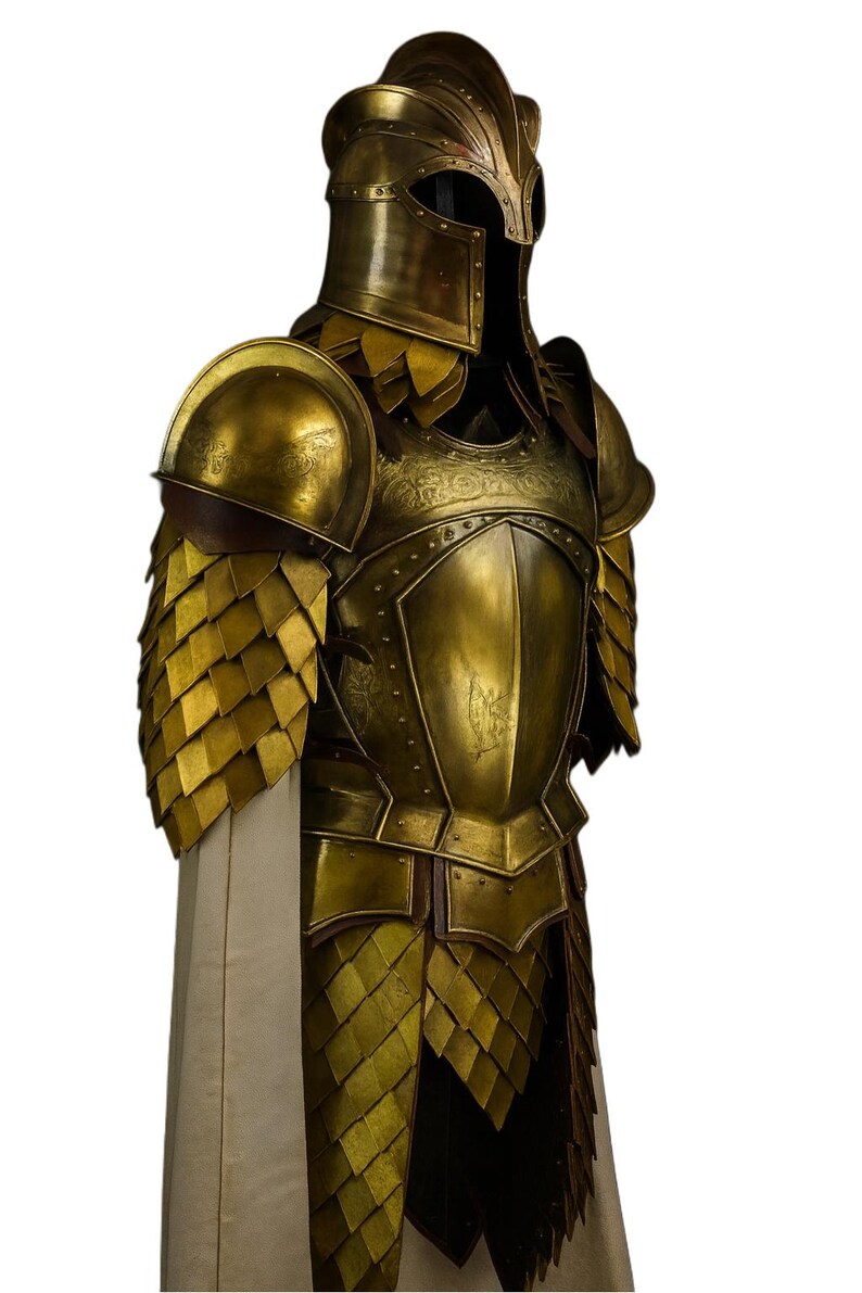 Handmade Kings Guard Armor: Golden Medieval Costume for Cosplay & LARP ...