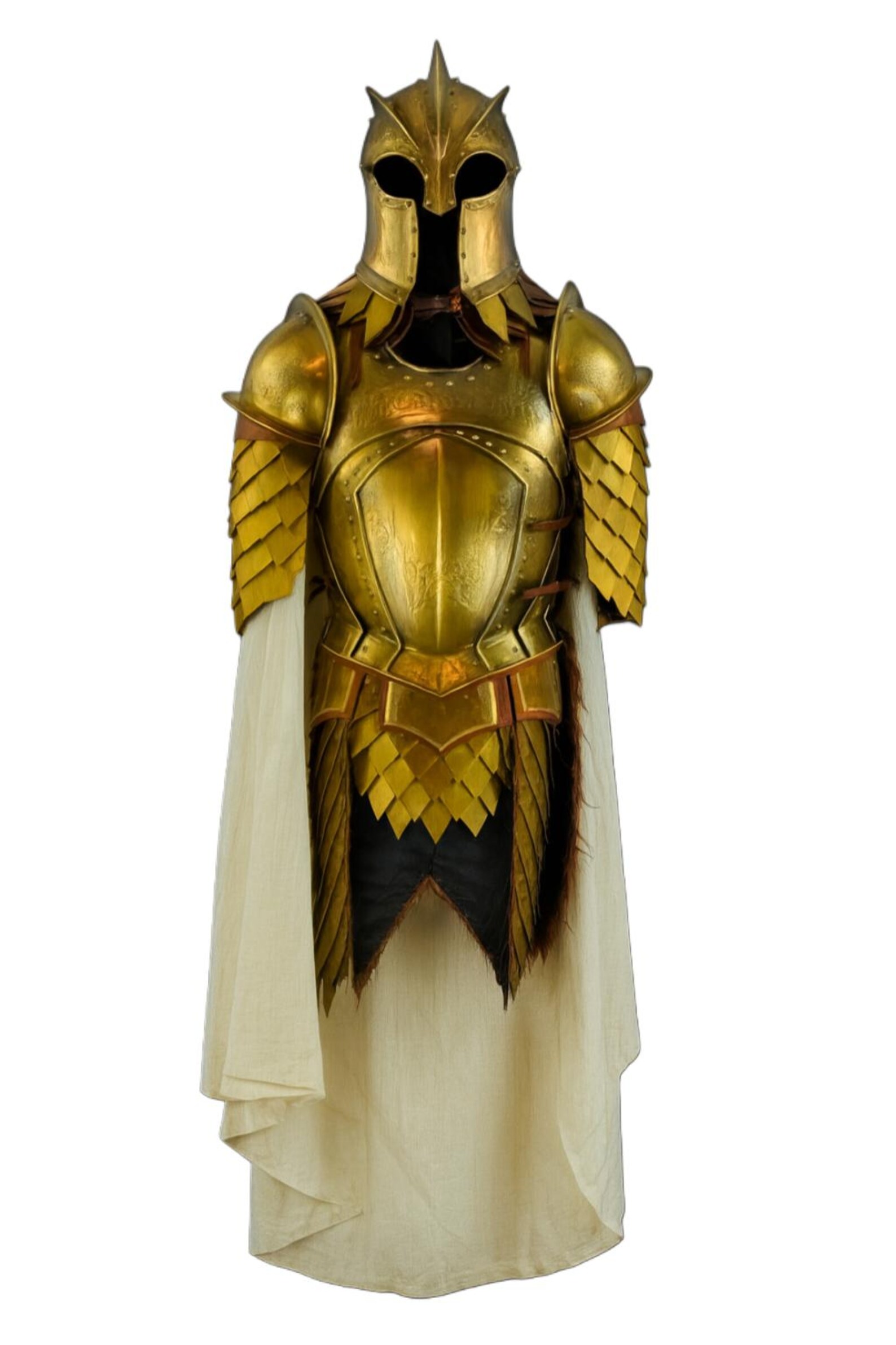 Handmade Kings Guard Armor: Golden Medieval Costume for Cosplay & LARP ...