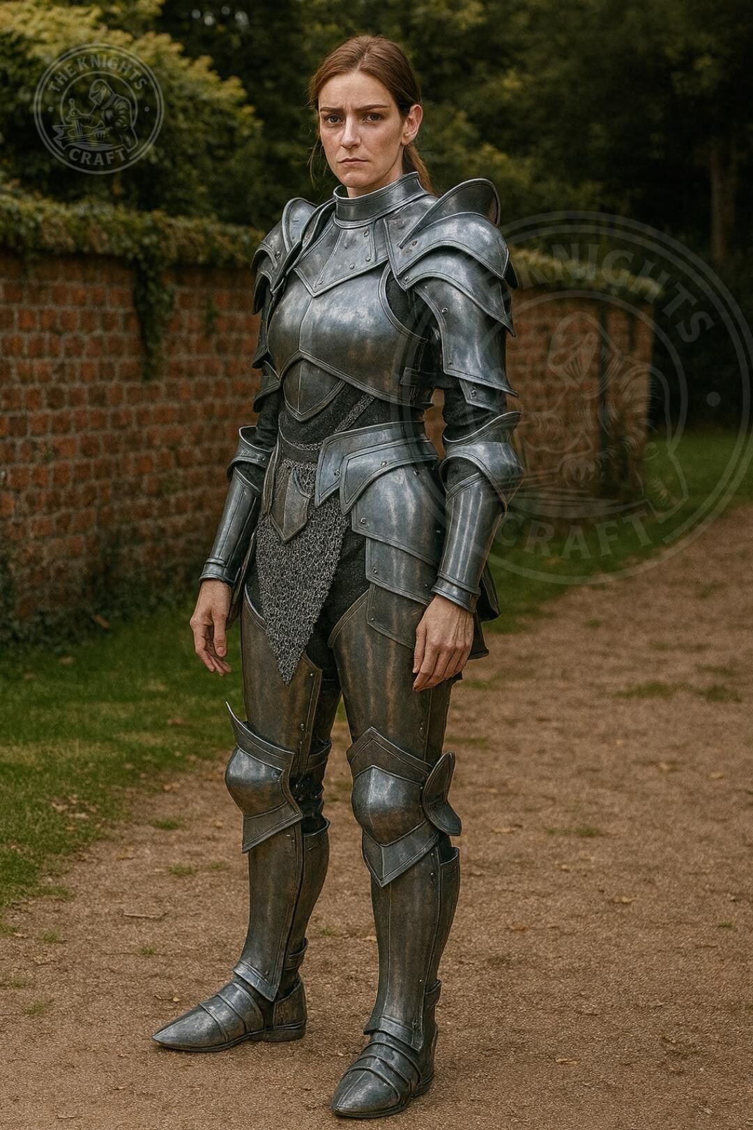 Handmade Steel Women's Full Plate Armor: Medieval LARP Cosplay Custom ...