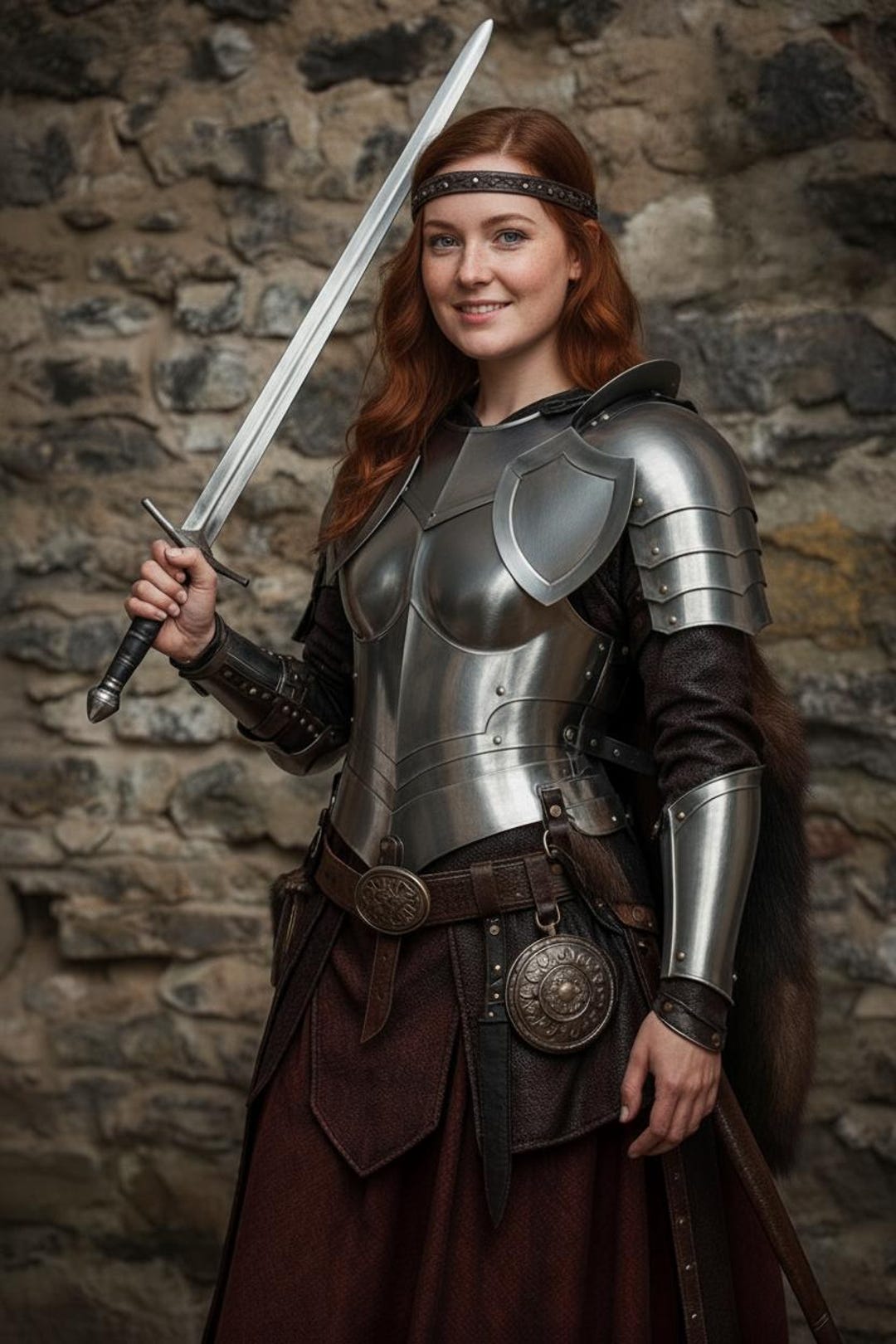 Women’s Medieval Shieldmaiden Armor – Cuirass, Tassets,pauldrons Larp ...