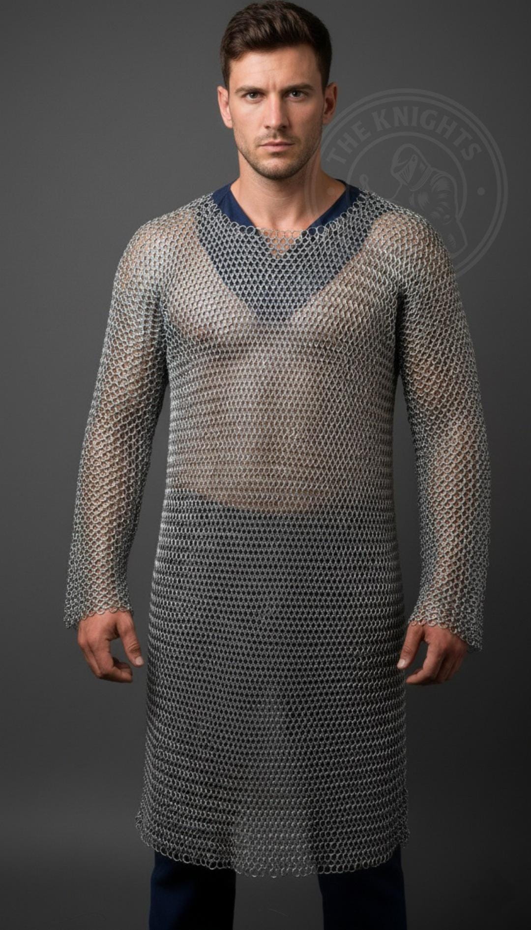 Handmade Medieval Chainmail Tunic: 8mm Riveted Armor Shirt - Etsy
