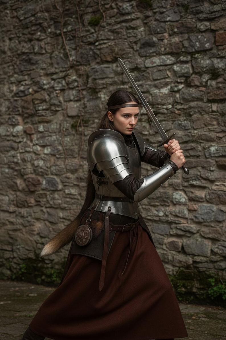 Women’s Medieval Shieldmaiden Armor – Cuirass, Tassets,pauldrons Larp ...