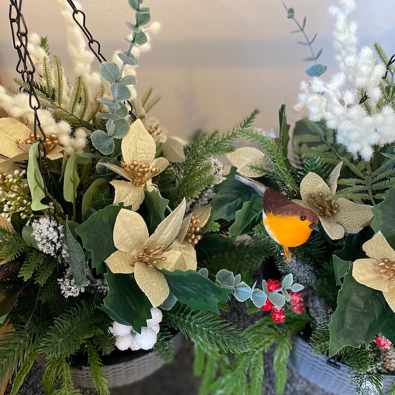 Christmas Hang Baskets - Etsy UK