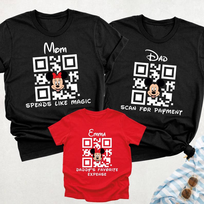 Custom Disney Scan for Payment Shirt Matching Grandma Grandpa Vacation ...