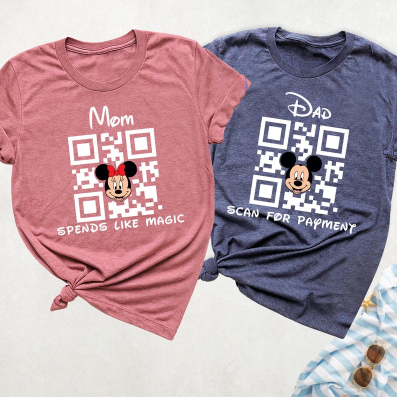 Custom Disney Scan for Payment Shirt Matching Grandma Grandpa Vacation ...