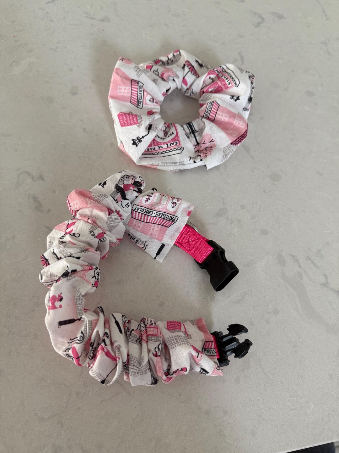 Parisian Poodle Matching Scrunchie and DOG COLLAR. More Colors and ...