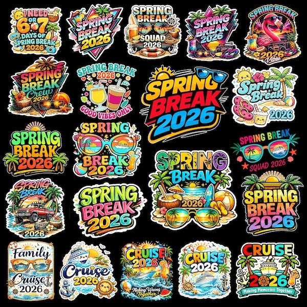 Spring Break 2026 Svg - Etsy