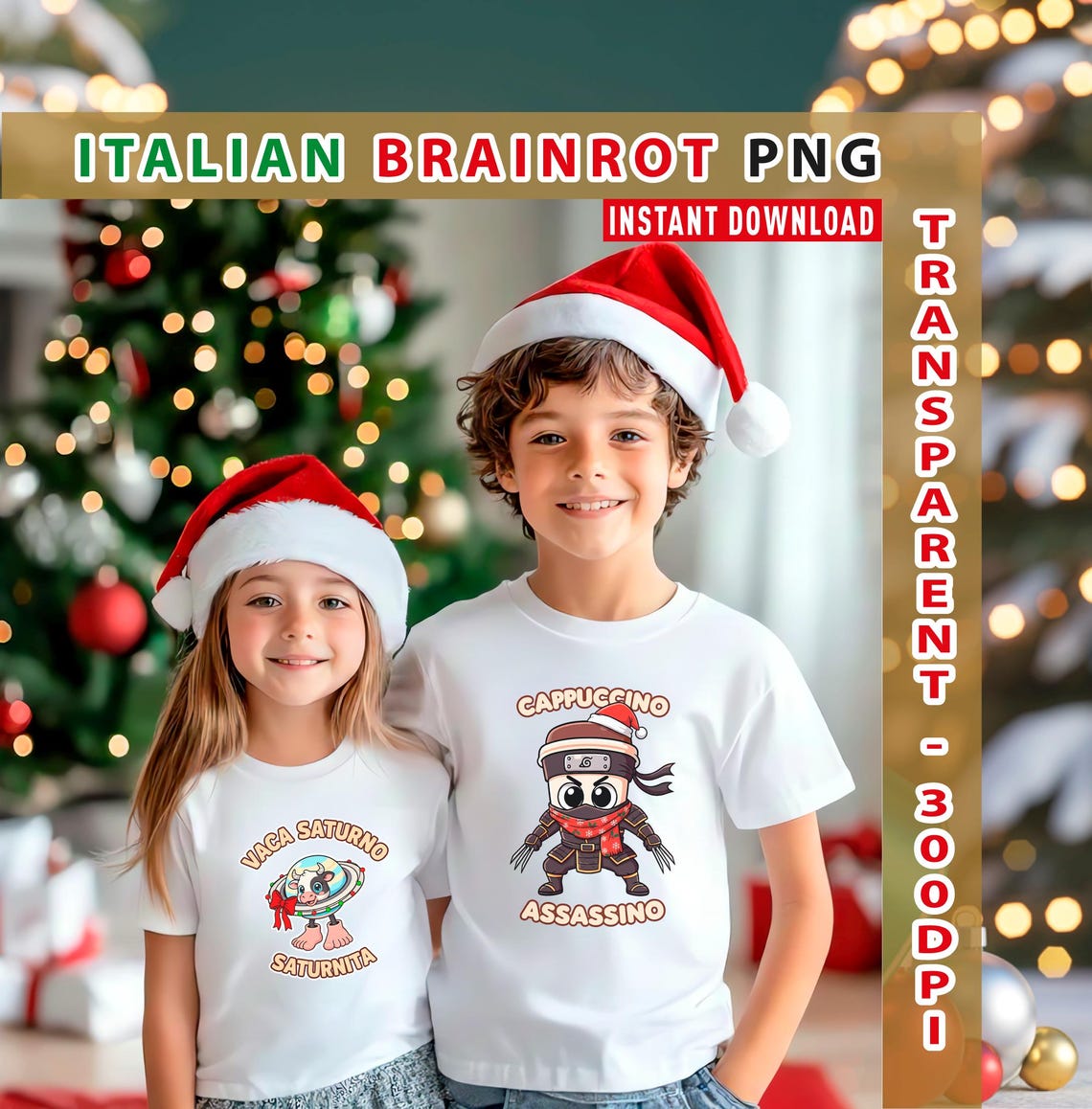 Brainrot Christmas, Italian Brainrot Png, Brainrot Png Bundle, Brainrot ...