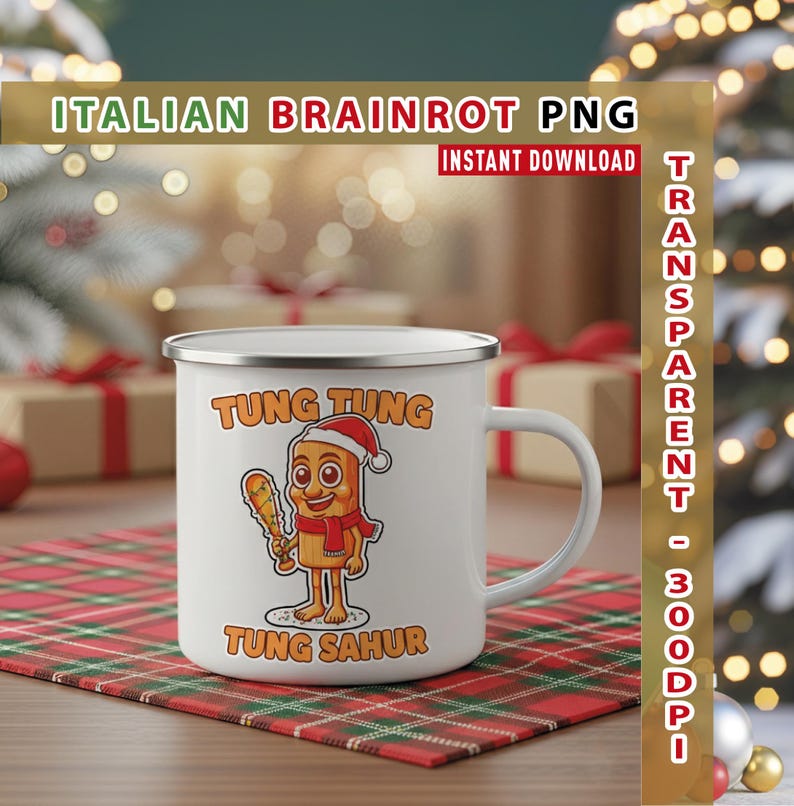 Brainrot Christmas, Italian Brainrot Png, Brainrot Png Bundle, Brainrot ...