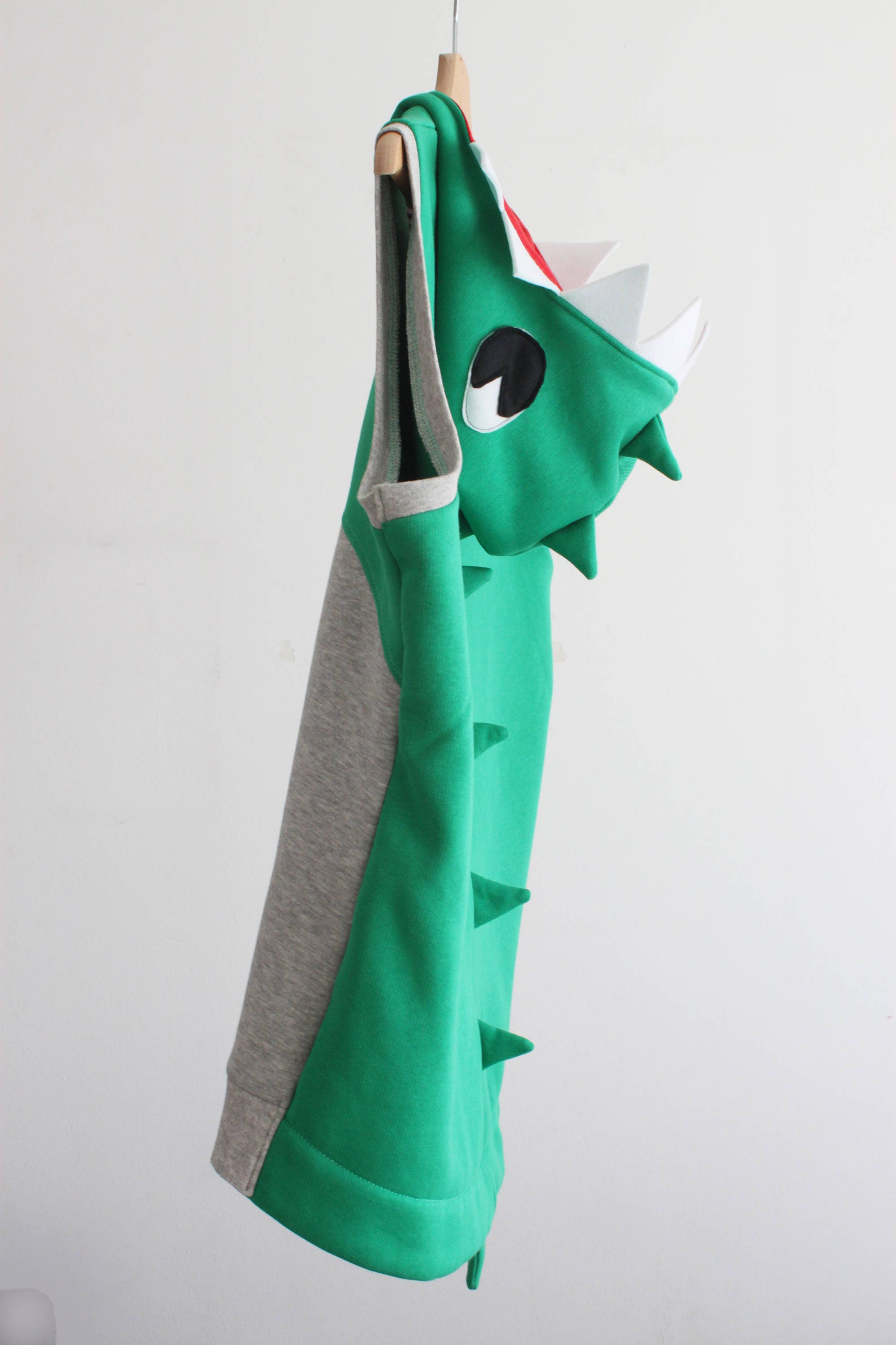 Dinosaur Hoodie Vest: Adult Costume, Photo Prop, Halloween Costume - Etsy