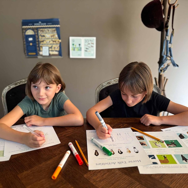 Horse Talk Activity – Printable Worksheet for Kids | Learn Horse Body ...