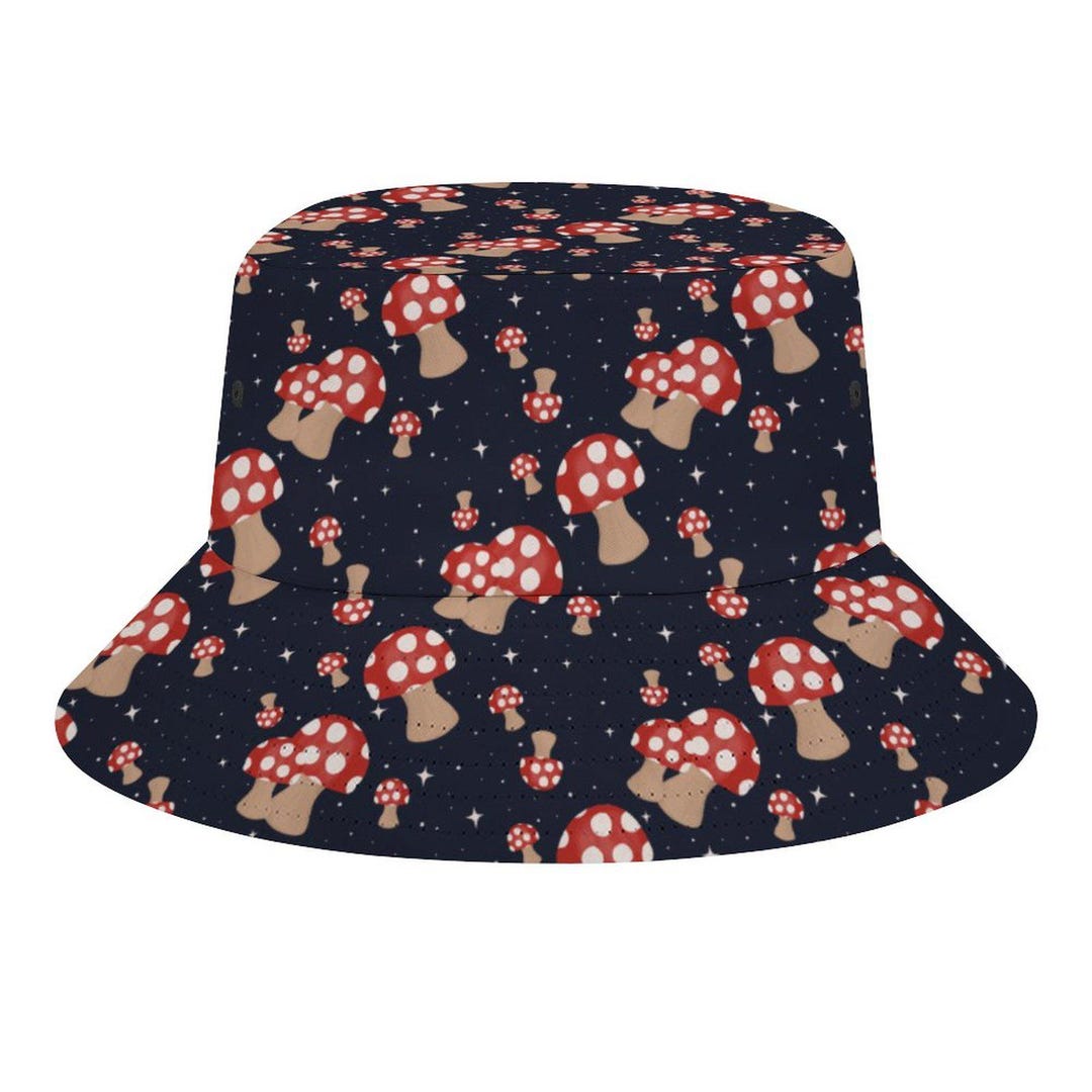 Mushroom Bucket Hat, Rave Accessories - Etsy
