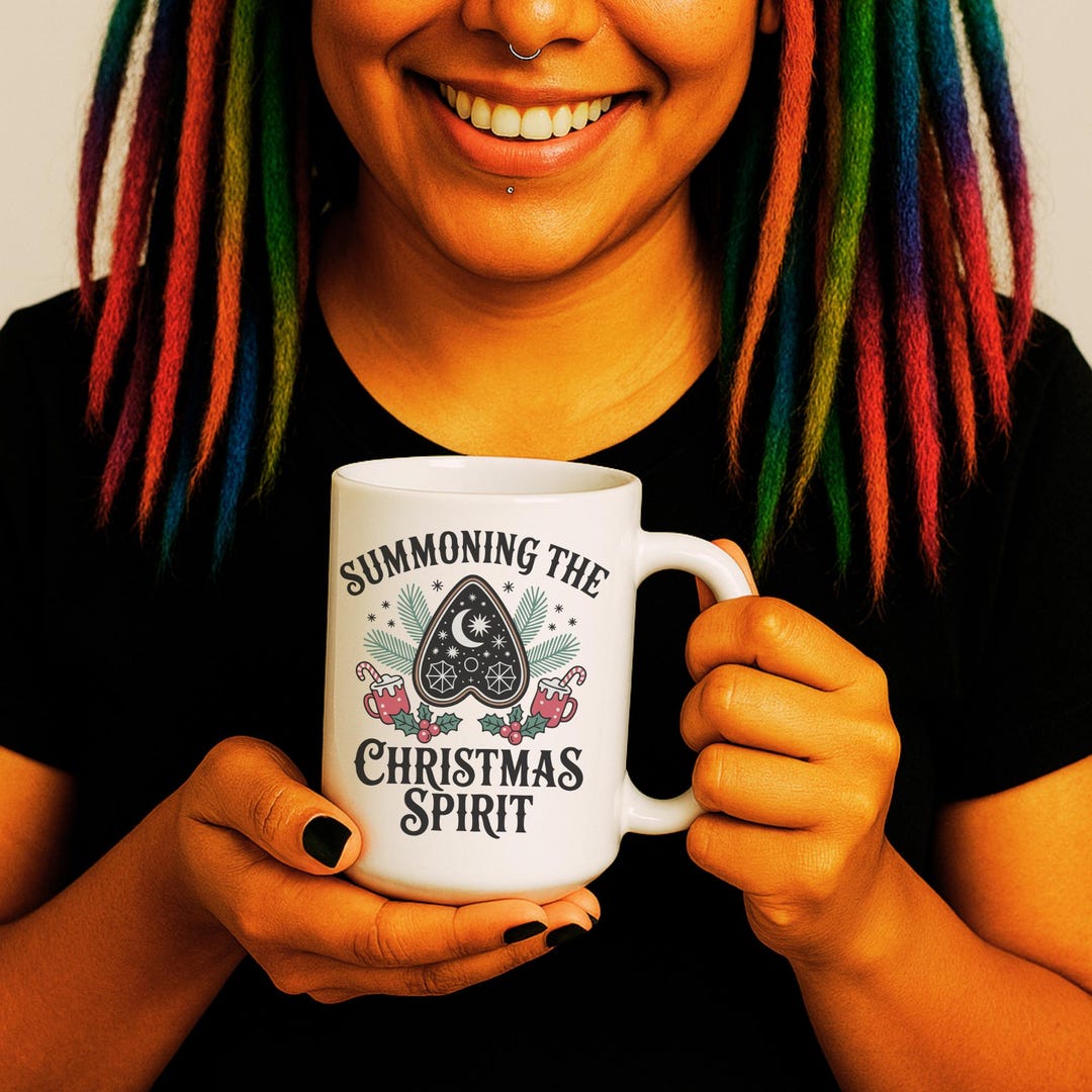 Summoning the Christmas Spirit 15 Oz Large Solstice Coffee Cup, Pagan ...
