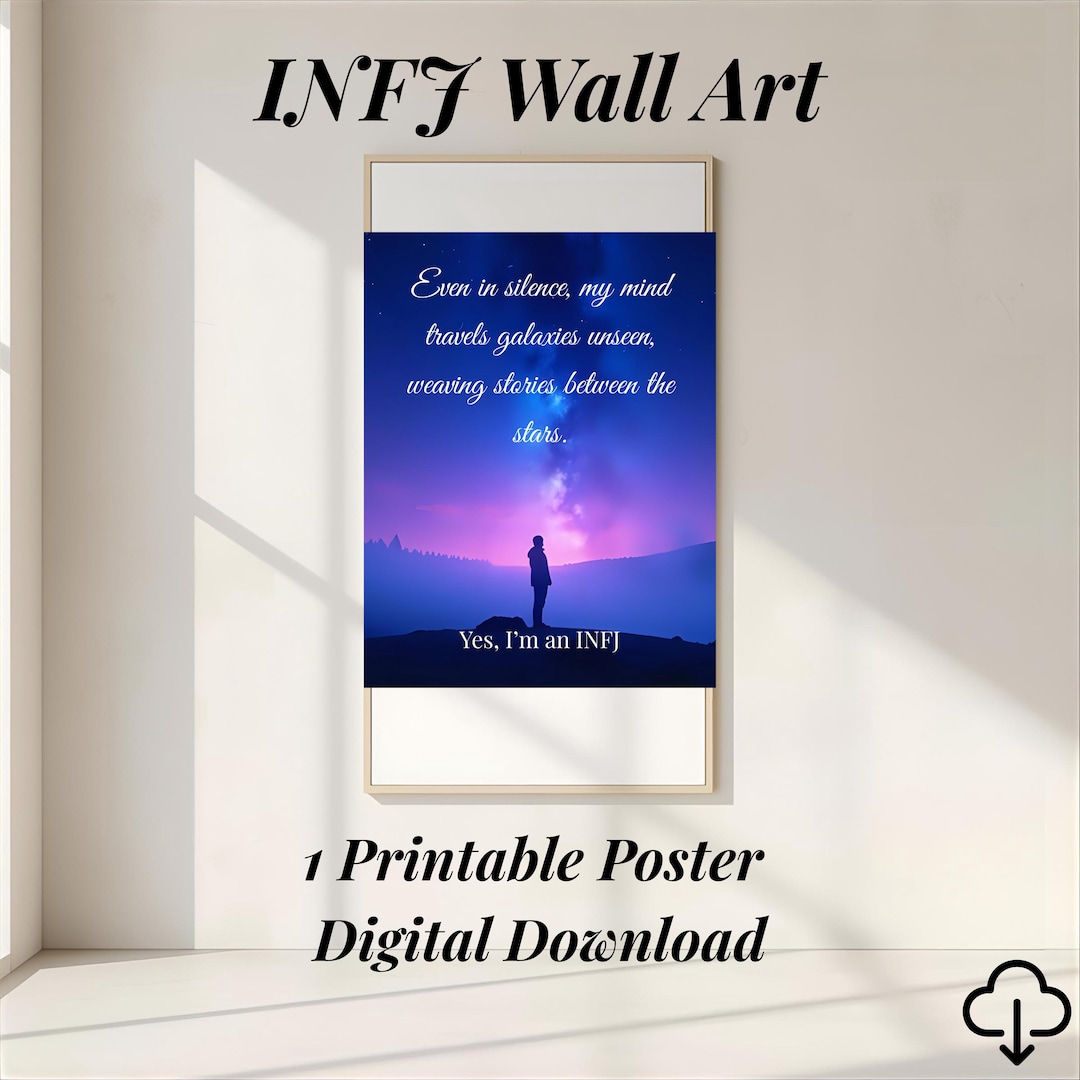 INFJ Personality Poster: Inspiring MBTI Quote (digital Download) - Etsy